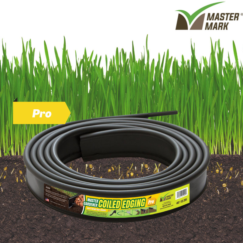 Master Mark Plastics Master Gardener Pro Coiled Edging 4 7/8 in x 40 ft & Reviews | Wayfair